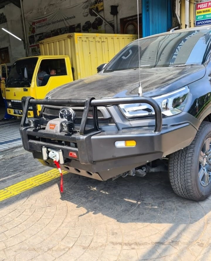 BULL BAR 3 LOOP SPEC MINING TOYOTA HILUX ROCCO 2021-2022 | FRONT GUARD ...